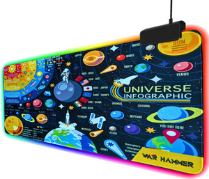 Warhammer GX6050 RGB 14 Light Modes Gaming Mouse Pad | Stitched Edges ...