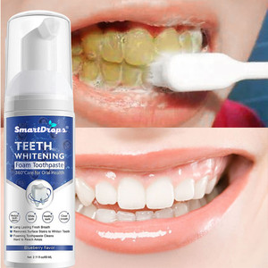 smartdrops Teeth Whitening Foam Toothpaste Cleaning Gums Freshen - Mint ...