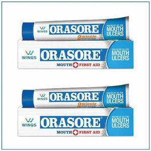 Orasore Ulcer Gel Set Of 2 (Each12gm) - GLYCERINE, SPEARMINT, FENNEL ...