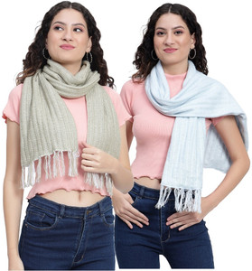 CLOTHMATE Self Design Women Muffler - Buy CLOTHMATE Self Design Women ...