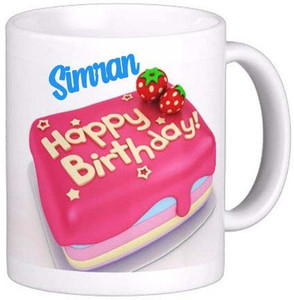 GNS Happy Birthday Gift for Simran 180 Ceramic Coffee Mug Price in ...
