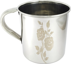 SAUBHAGYA Steel BATH MUG, Multipurpose Use MUG, Drinking Tea Coffee MUG ...