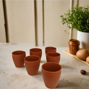 TheKraftLane Pack of 6 Ceramic 'Indian Kulhad' Tea Cups | Kullad Tea ...