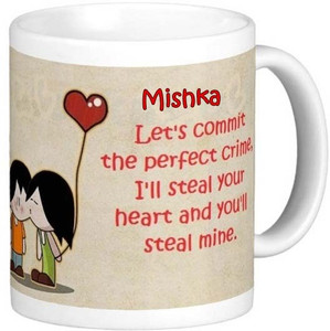 Exocticaa Romantic Gift for Mishka I Love You 094 Ceramic Coffee Mug ...
