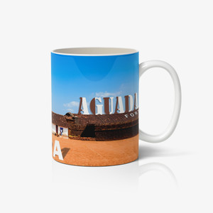 Larkya Reis Magos Fort Goa White Ceramic City Set of 1 Ceramic Coffee ...