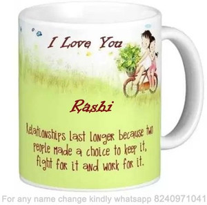 GNS National Romantic Gift for Rashi Love theme Message 087 Ceramic ...