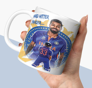 NH10 DESIGNS Hard Hitter Pandya Printed Coffee ICC Mens Cricket World ...