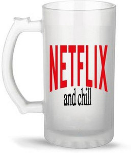 singh sahab Netflix And Chill Glass Beer Mug Price in India - Buy singh ...