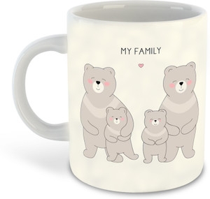 whats your kick CSK Teddy Bear Catoon Printed White Coffee D-13 Ceramic ...