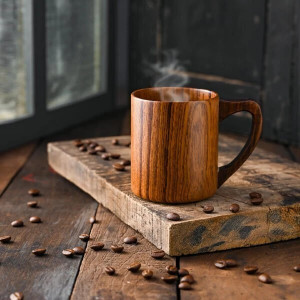 Brand Barrel Wooden Coffee (Set of 2) Wood Coffee Mug Price in India ...