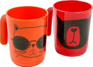 TUPPERWARE Mugs 2 Plastic (350 ml, Pack of 2) Plastic Coffee Mug Price ...