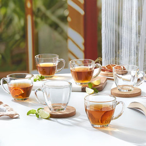 BOROSIL Oasis Tea/Coffee Set, Borosilicate Tuff Glass Made in India Cup ...