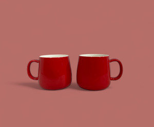 Saida Hi-Luxe Red Fine Bone China Milks Pack of 2 10081494 Bone China ...