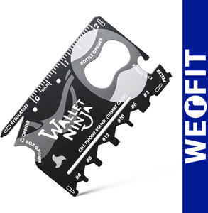 WErFIT Wallet Ninja 18 in 1 Multi-purpose Credit Card Size Pocket Tool ...