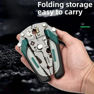 XBEY 9-in-1 Multifunctional Stainless Steel Wire Plier Cutting Multi ...