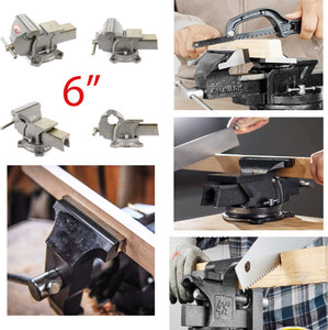 MALFAH ENTERPRISES HANBON 712106 BENCH VICE PROFESSIONAL 6" Multi Vise ...