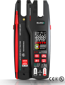 Euro Controls E71 20 in 1 Clamp Meter - AC/DC Amps/Volts/Resistance ...