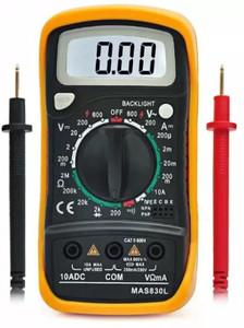 SG Flash MAS830L Digital Multimeter with Backlight LCD with Rubber Back ...