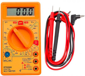 Ihc Digital Multimeter Small Yellow Color LCD AC DC Measuring Voltage ...