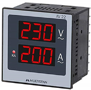 MULTISPAN AV-22 Digital Ampere + Volt Meter Multipurpose Controller ...