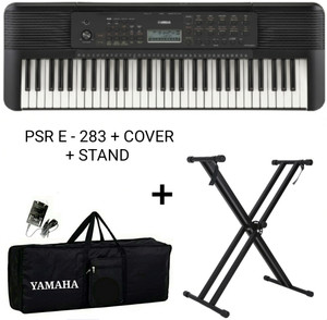 YAMAHA PSR - E283 + CARRY CASE + DOUBLE PIPE STAND PSR - E283 Digital ...