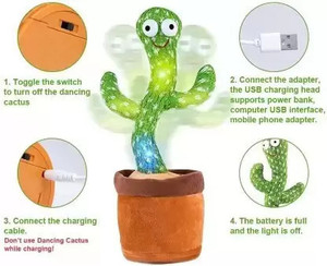 SCHNAPPI Kids Dancing Talking Cactus Toys - Kids Dancing Talking Cactus ...