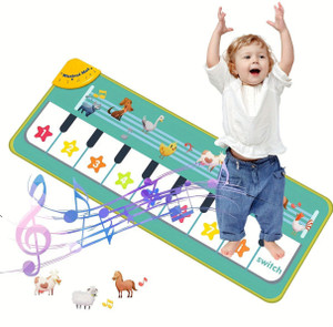 Vaniha 3 in 1 Rock N Roll Piano Playmat, Music Keyboard Touch Playmat ...