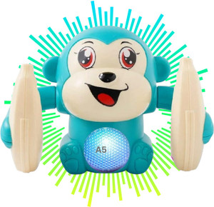 AS TRADERS Dancing Monkey Musical Toy for Kids with Light, Sound and ...