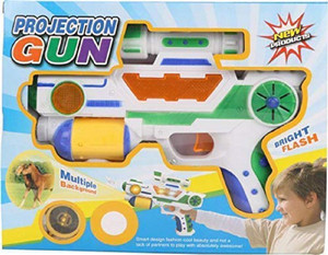 CutieKart New Pinch Projection Flash Gun Toy with 8 Different Images ...