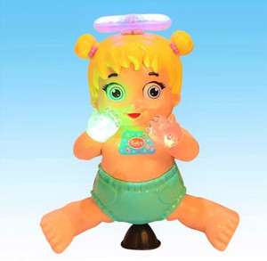 Toyvala 360 Degree Rotating Musical Dancing and Singing Doll with Bump ...