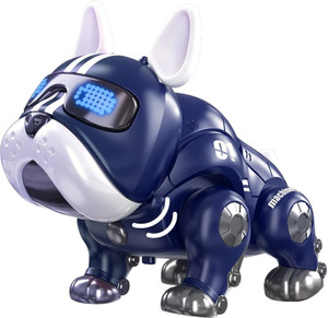 IndusBay Battery Operated Bulldog robot dogs light music Movement ...