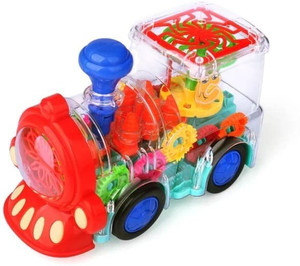 TOY STORE Transparent Mechanical Train Engine - Transparent Mechanical ...