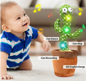 Just97 Cactus Toy Talking Cactus Plant Plush Toy Dancing Cactus 107 ...