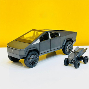 WiseWalker Tesla Cyber Truck with Bike Pull Back & Go Light and Sound ...
