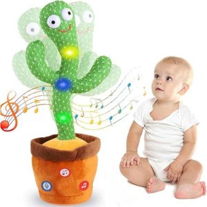 BUMTUM Dancing Cactus Talking Plush Toy with Singing & Recording ...