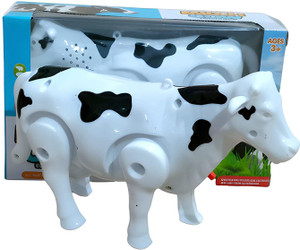 ADL FUNNY WALKING MILCH COW ELECTRIC TOY WITH LIGHT AND SOUND TOY FOR ...