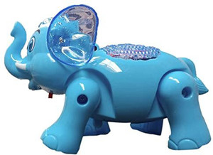 IndusBay Bump and Go Musical Elephant Toy LED Moving walking Appu ...