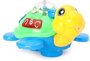 KiddyBuddy Musical Bump and Go Happy Turtle with 3D Disco Light Toy ...