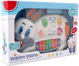 Baby Needs BABYNEEDS Rabbit Piano Toy With Flashing Light & Sound for ...