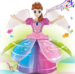 ADM Angel Girl Dancing Robot Doll 360 Degrees Rotation Doll 3D Lights ...