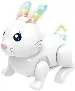 pepstter Hopping Cute Bunny Rabbit Toy with Flashing Lights & Musical ...