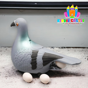 Kiddie Castle Walking Dove Pigeon Laying Eggs Toy With Lights Sound ...