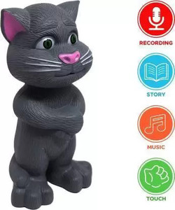 Saubhagye Talking Tom Cat with Recording, Music, Story Toy for Kids ...