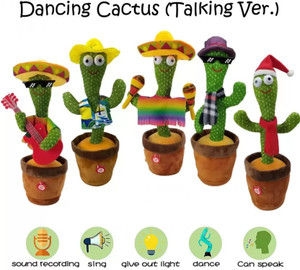 Bunic 1 Limited Edition Dancing Cactus with Lights Talking Singing Toy ...