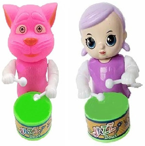 PRVPASHION Key-Operated Cute Drummer Toy with Drumming and Dancing for ...