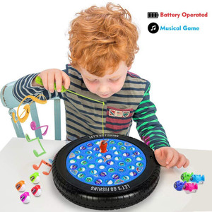 WiseWalker Musical Fishing Master Game with 45 Fishes and 4 Fish ...