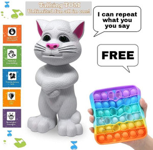 somesh gupta Talking Tom Toy Cat For kids Repeat What you say || FREE ...