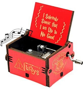 Rudrav Harry Potter Red Music Box Hand Crank Classic Music Box (Red ...