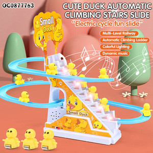 JD ENTERPRISE 170-Duck Slide Toy Set, Automatic Stair-Climbing Race ...