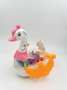 Tiny Tots Gear Swan Wing and Foot Swing Boy Girl Transparent Swan Toy ...